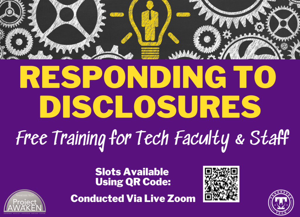 Responding to Disclosures FREE Training Opportunity | Tech Times