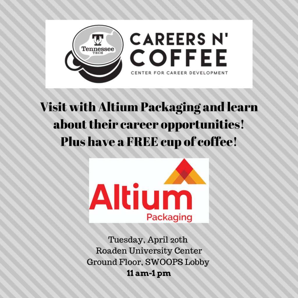Careers n’ Coffee featuring Altium Packaging is Tuesday, Apr. 20 | Tech ...