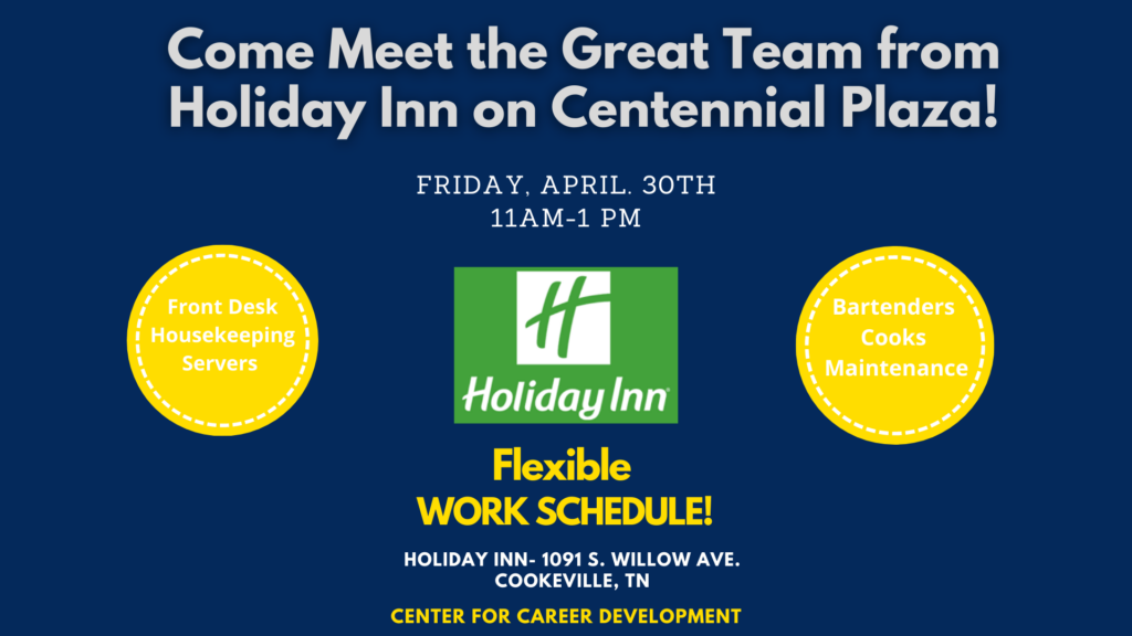 Employer Spotlight – Holiday Inn Hiring Party is Friday, Apr. 30, from ...