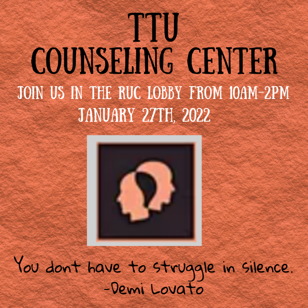 Tennessee Tech Counseling Center Welcome Table on January 27th, 2022 ...